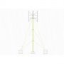 Mât pour eolienne Ecorote 300W et 1kW avec structure pour toit plat ...