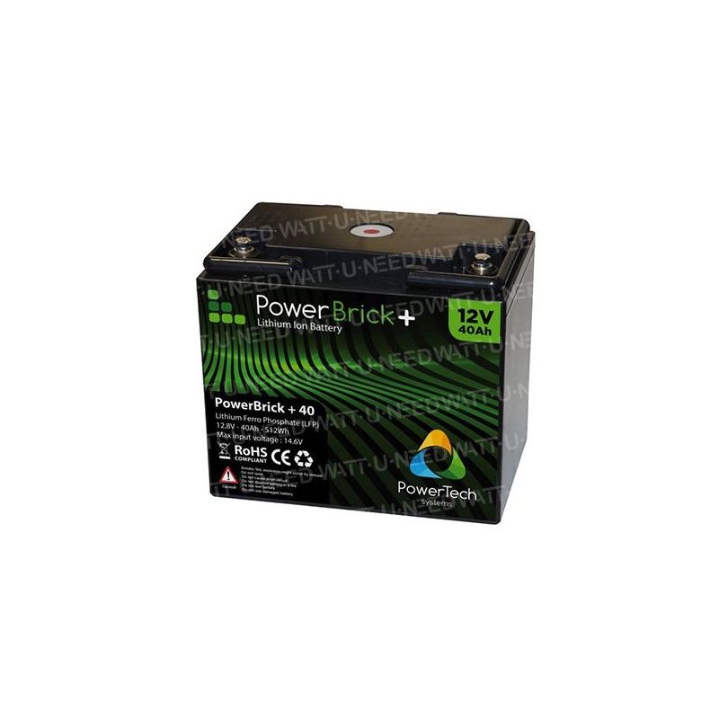 PowerBrick+ Batterie lithium 12V 40Ah PB+12/40 - Levac solar